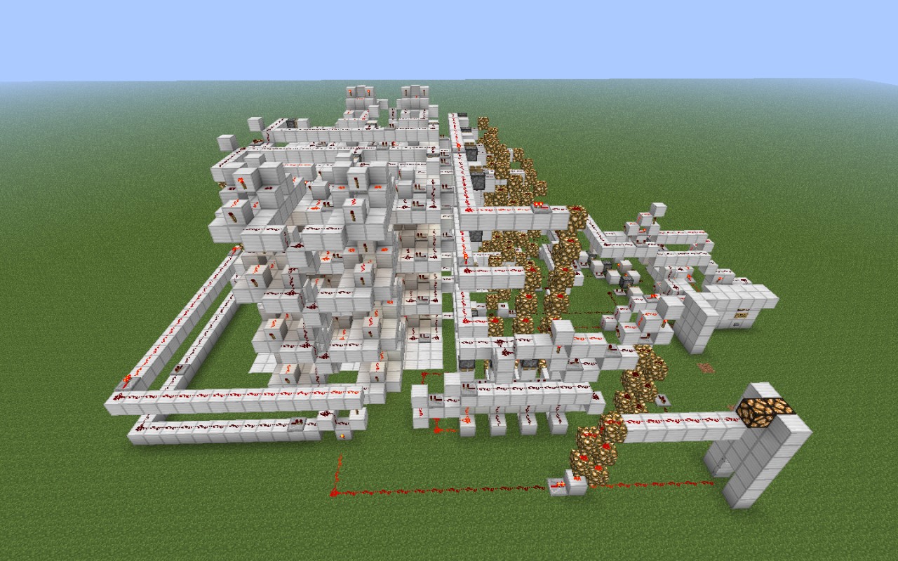 Programmable 1 - Button Pin Code Lock Minecraft Map