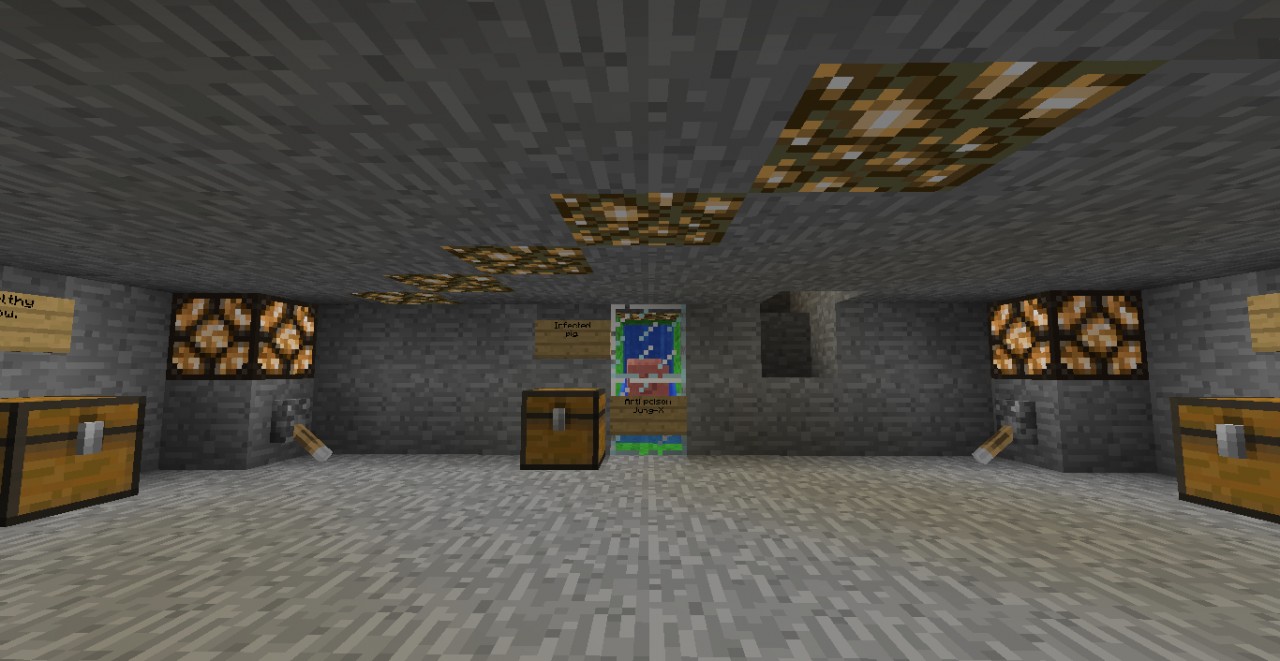 Zombie apocalypse survival bunker! Minecraft Map