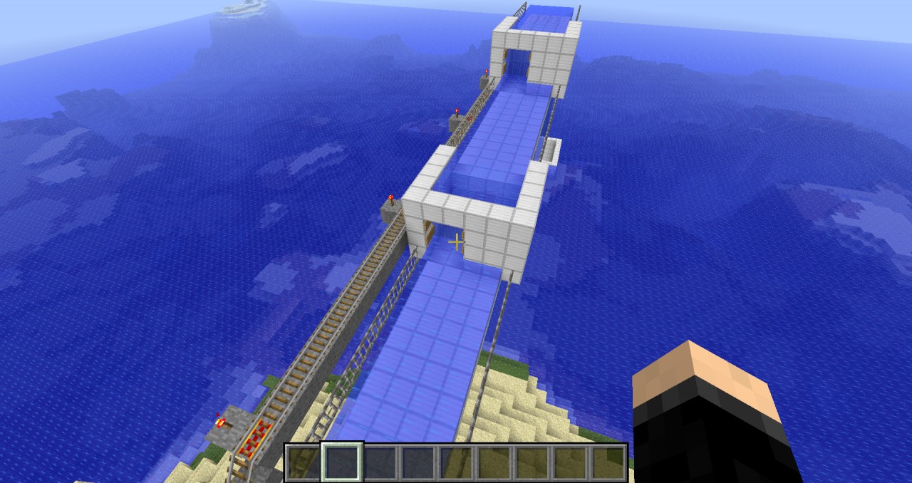 Greek Temple + awesome water slide Minecraft Map