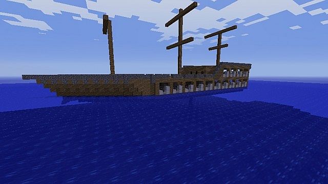 Ship battle inspired frigate Minecraft Map