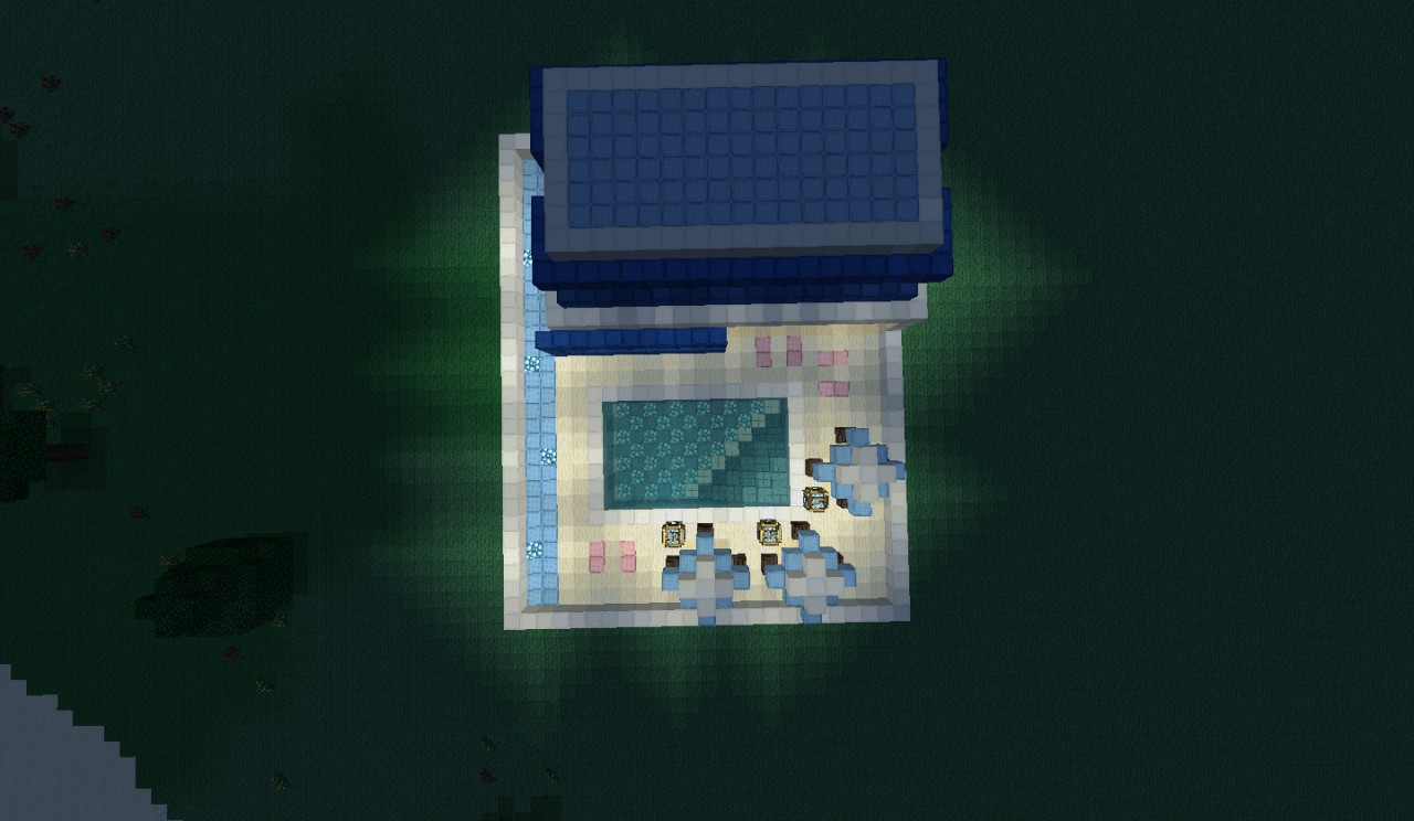 The Modern Blue Mansion [By Aslan] Minecraft Map