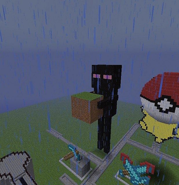 Enderman Statue Minecraft Map