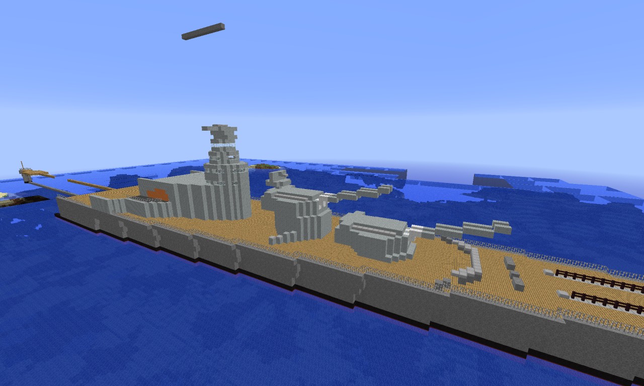 HMS Hood Battlecruiser Royal Navy Minecraft Map
