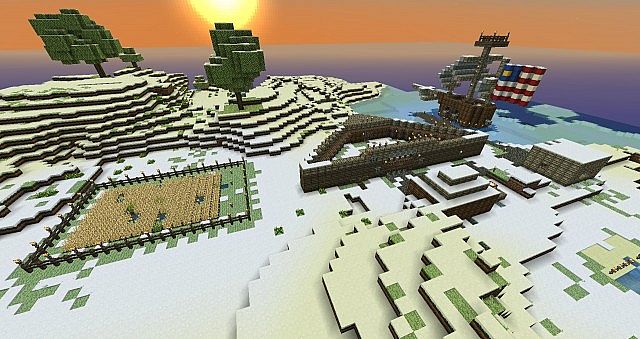 13 Colonies Structure Build Minecraft Map