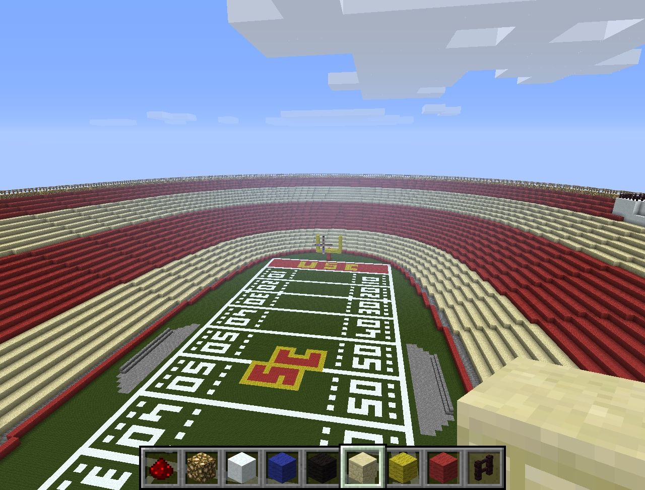 Los Angeles Memorial Coliseum (Home of the USC TROJANS) Minecraft Map