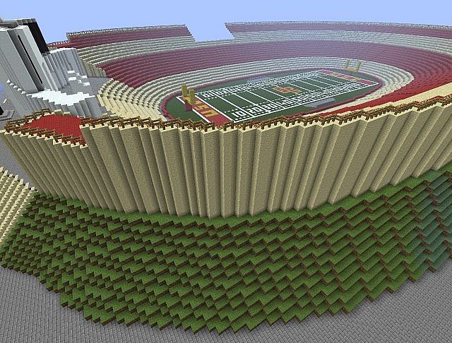 Los Angeles Memorial Coliseum (Home of the USC TROJANS) Minecraft Map