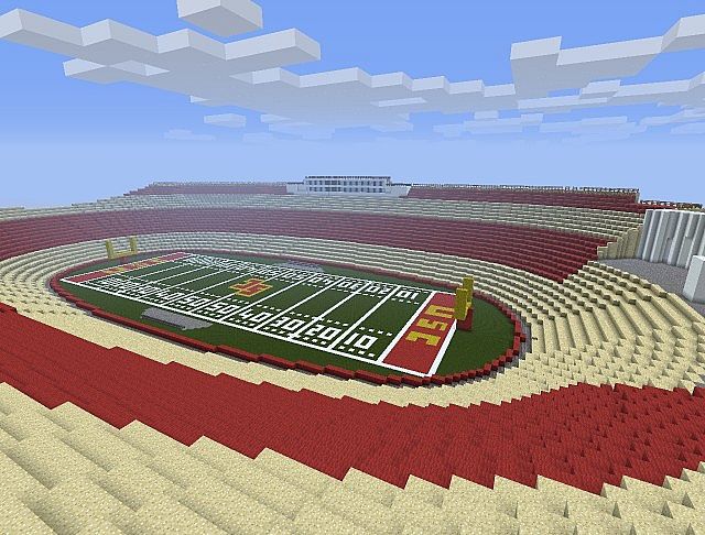 Los Angeles Memorial Coliseum (Home of the USC TROJANS) Minecraft Map