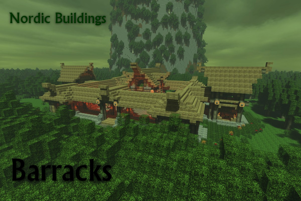 Nordic Buildings - Barracks Minecraft Map