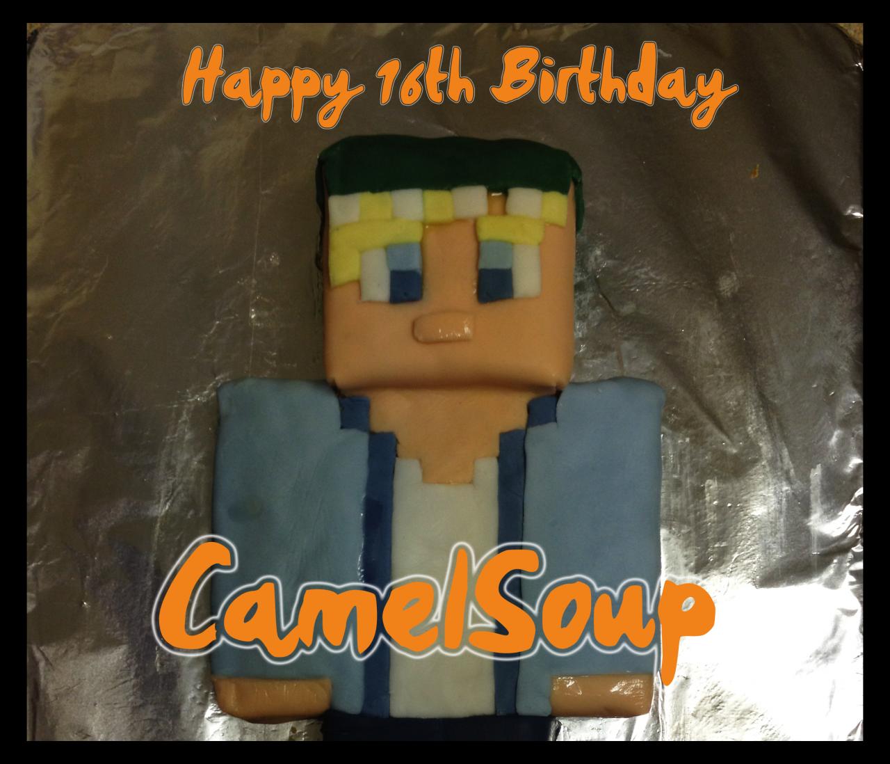 Minecraft Skin Cake! -CamelSoup Minecraft Blog