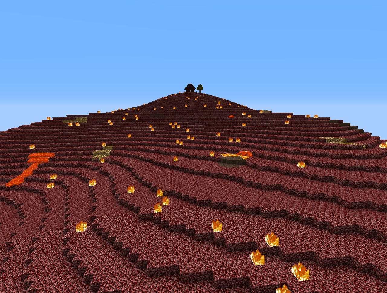 Nether Island survival Minecraft Project