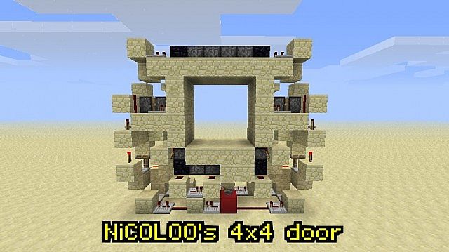 Minecraft Super Compact 4x4 Door ! Minecraft Map