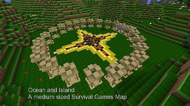 Ocean & Island- A Survival Games Map Minecraft Map