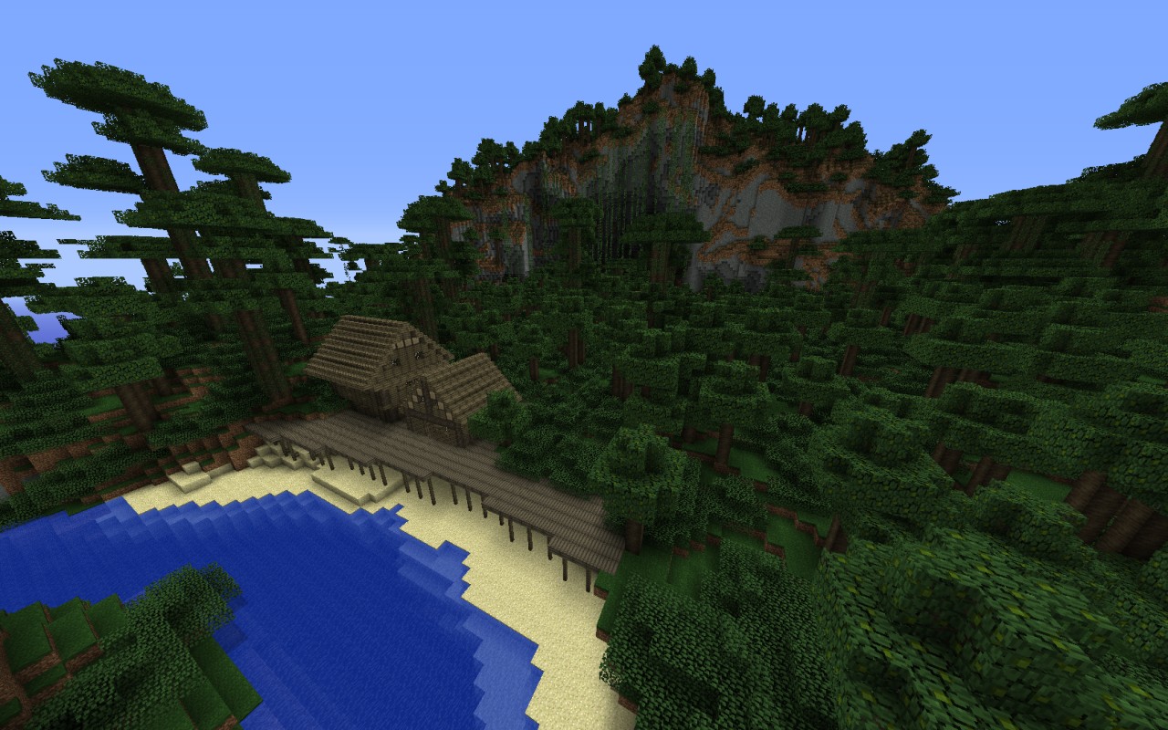 Jungle mountain/hill Minecraft Map