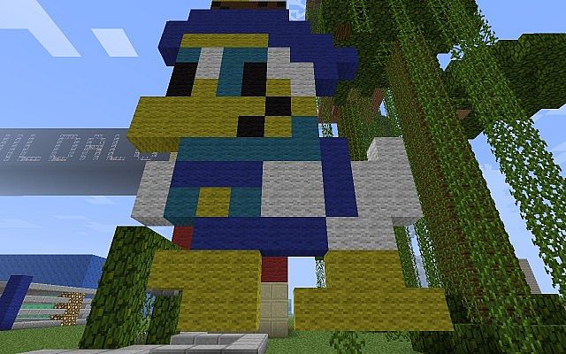 8-Bit Donald Duck In (Minecraft!) Minecraft Map