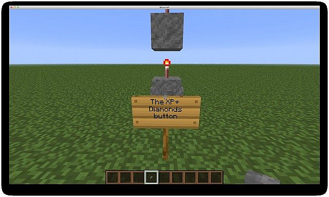 XP +Diamond Button Minecraft Map
