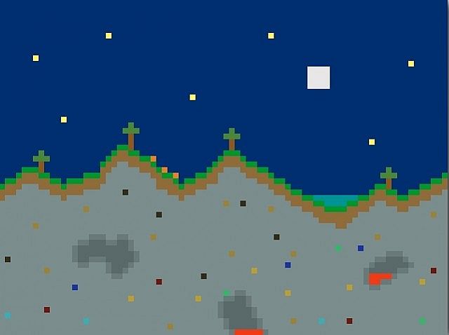 60 Second Video Tutorial-Pixel Art Landscape Minecraft Blog