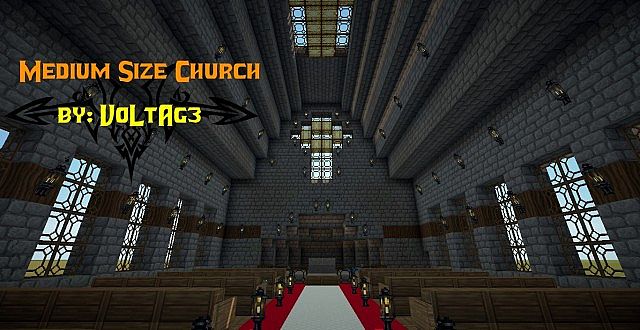 VoLtAg3's Really Sick Medium Sized Church With a Tower Minecraft Map