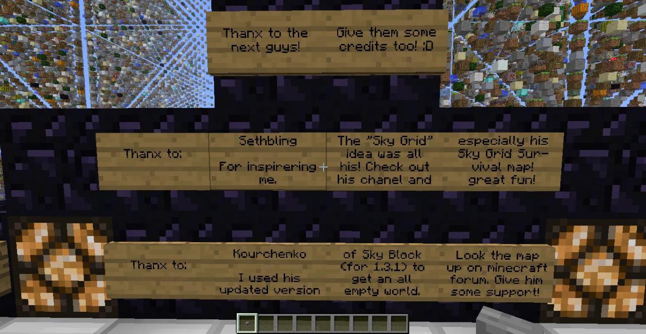 Sky Grids PVP Minecraft Map