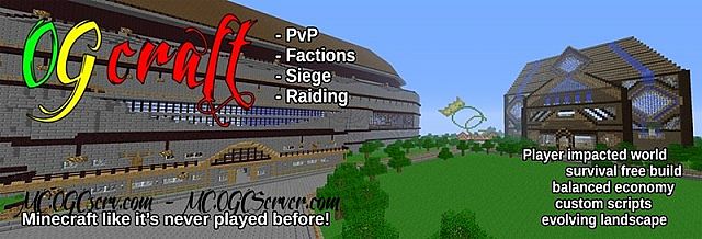 OG Craft Freebuild/PVP Minecraft Server
