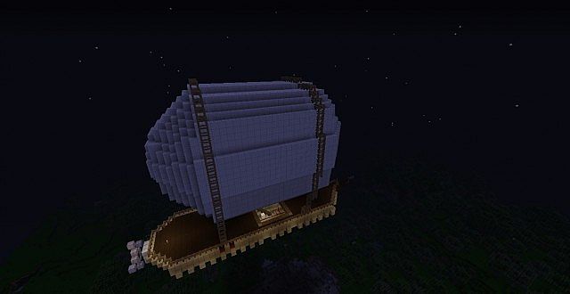 Simple Zepplin With Cannons Minecraft Map