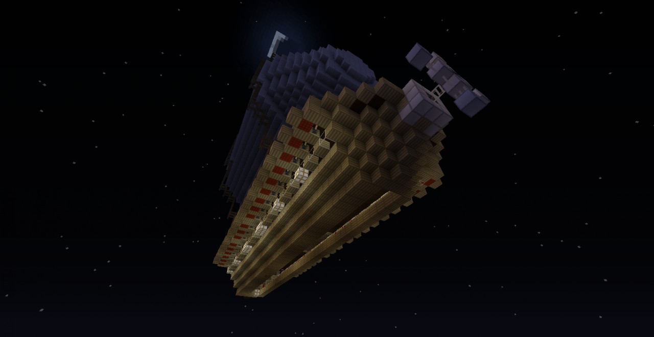 Simple Zepplin With Cannons Minecraft Map
