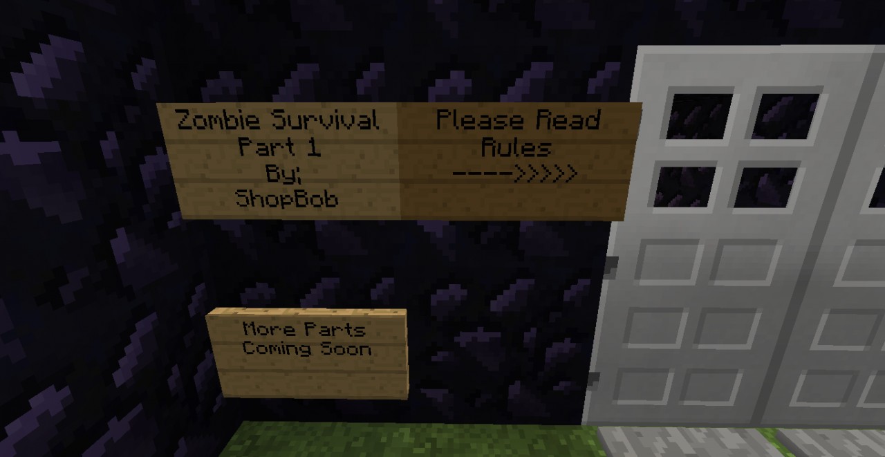 Zombie Survival Map ******BETA***** Minecraft Map