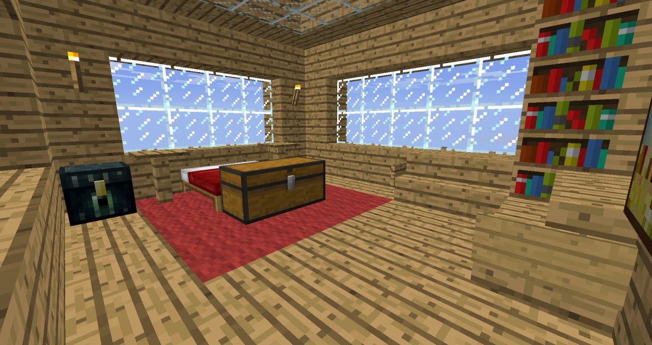 Hillside Box House Minecraft Map