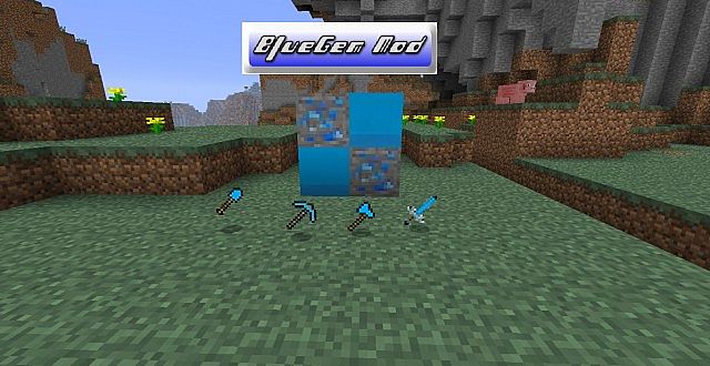 Blue Gem Mod 1.3.2 Mini update(15 diamonds?) Minecraft Mod
