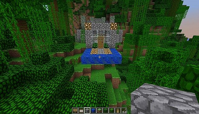Man Made Cobblestone Temple Minecraft Map