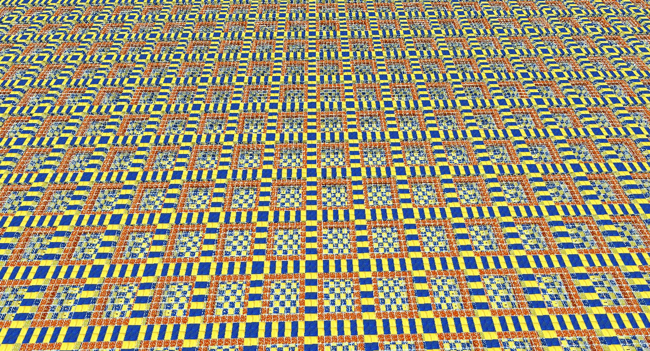 Glowing flatland Minecraft Map