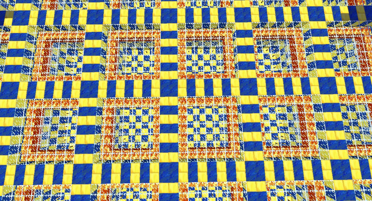 Glowing flatland Minecraft Map