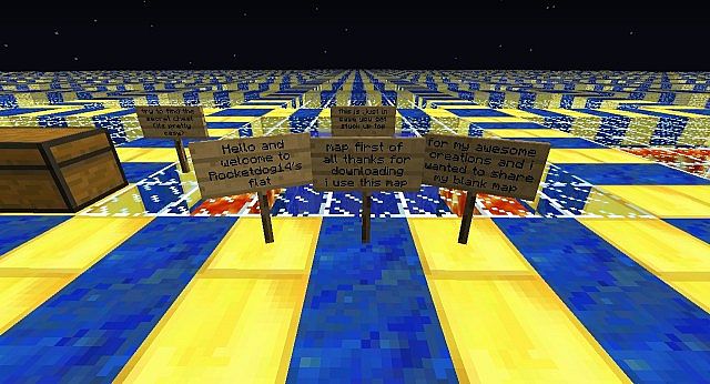 Glowing flatland Minecraft Map