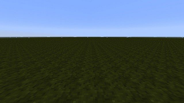 Flat grass max depth Minecraft Map