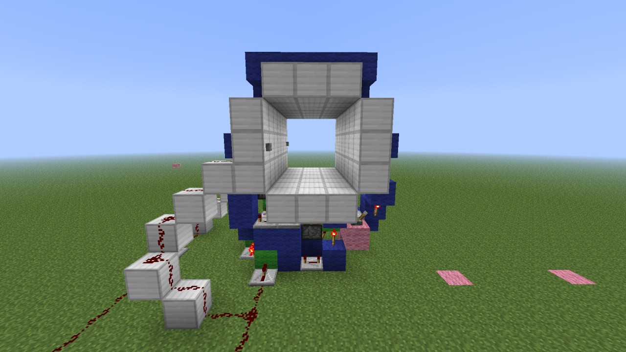 compact 3x3 redstone door Minecraft Map