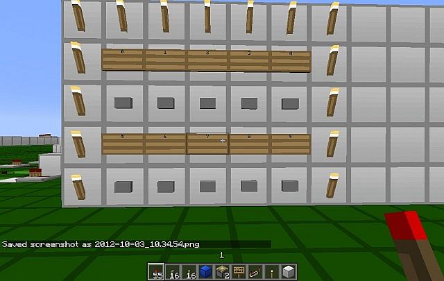 Change-able passcode Combo Lock Minecraft Map