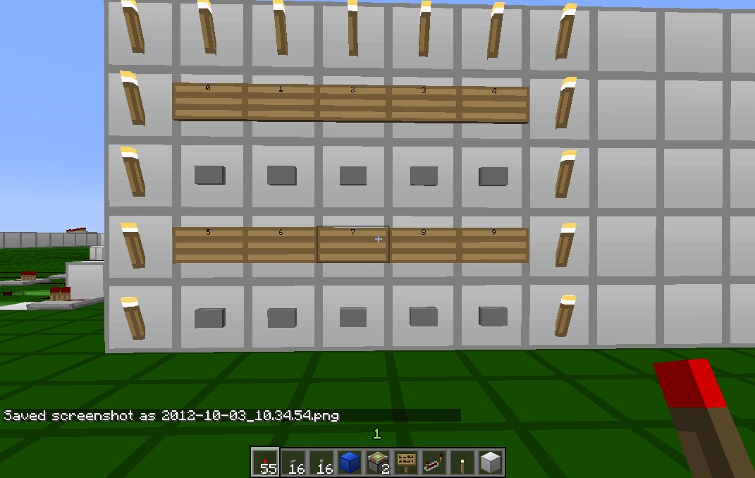 Change-able passcode Combo Lock Minecraft Map