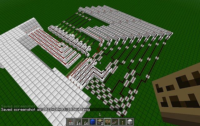Change-able passcode Combo Lock Minecraft Map