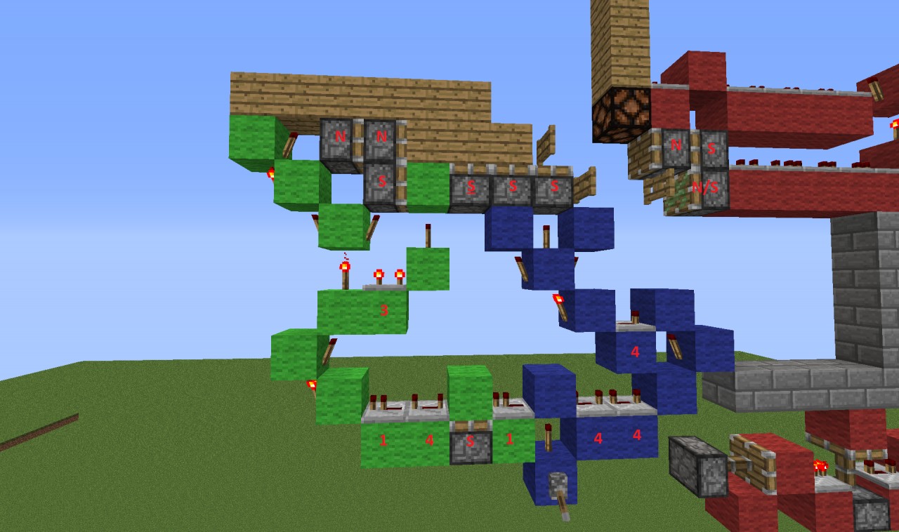 1-Wide Tileable Hidden Staircase Minecraft Map