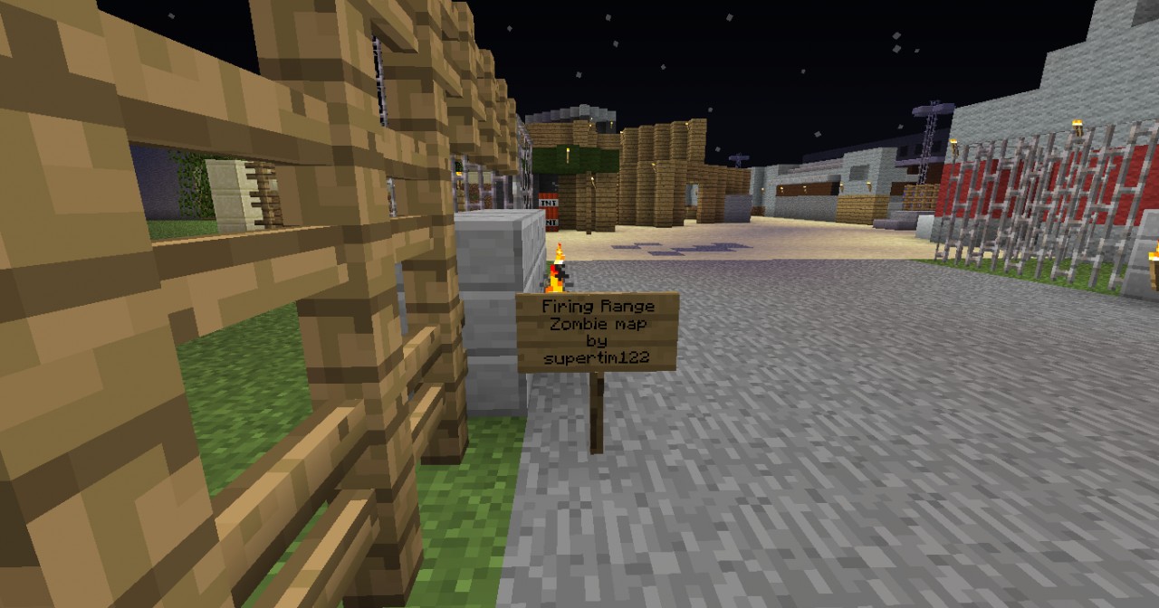 Firing Range Zombie Map Minecraft Map