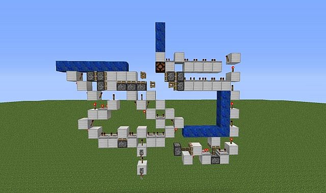 1-Wide Tileable Hidden Staircase Minecraft Map