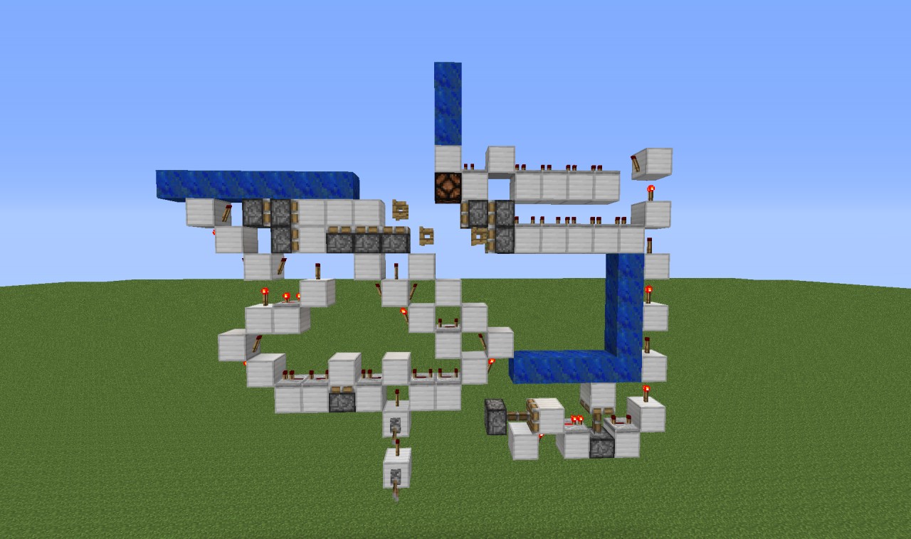 1-Wide Tileable Hidden Staircase Minecraft Map