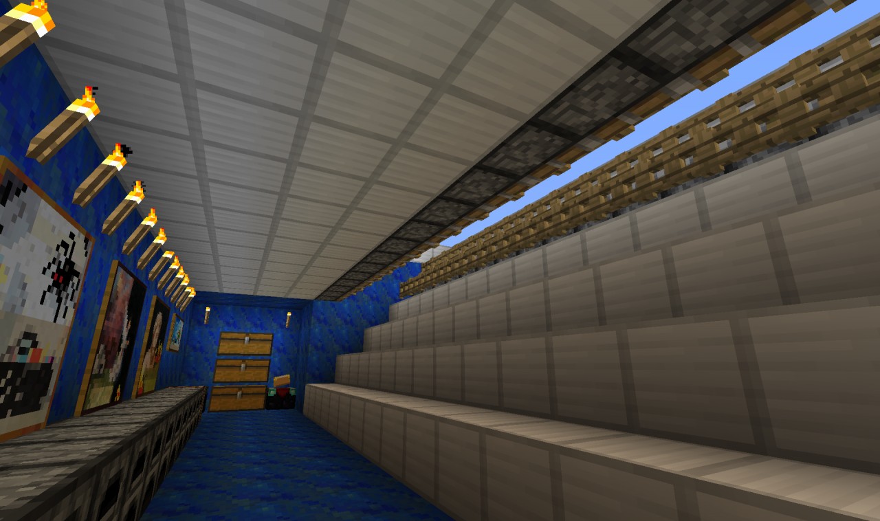 1-Wide Tileable Hidden Staircase Minecraft Map