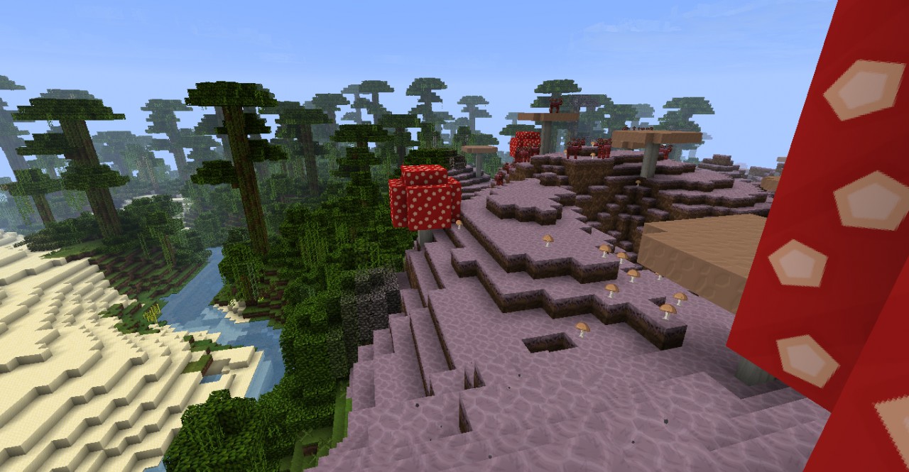 Incredible biome of mycelium Minecraft Map