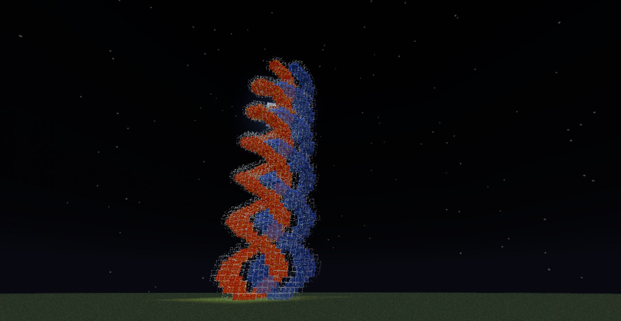 Quadruple Lava Water Helix Minecraft Map