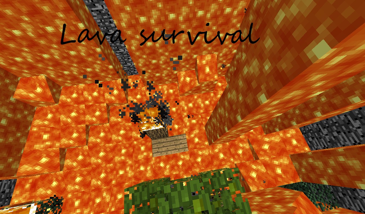 Lava survival Challenge Minecraft Map