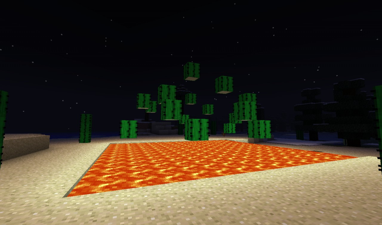 Floating cactus??? Minecraft Map