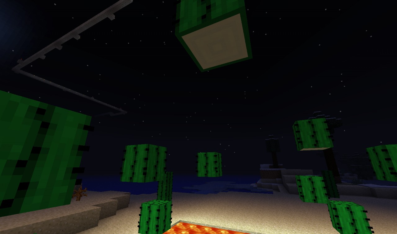 Floating cactus??? Minecraft Map