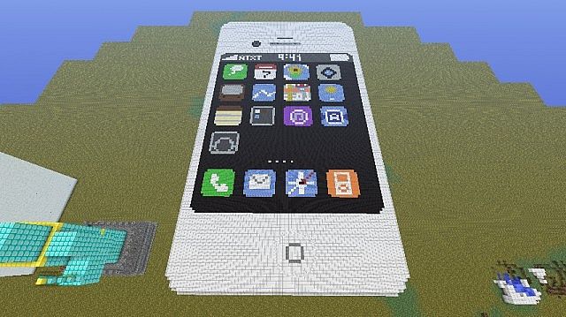 Iphone White. Minecraft Map
