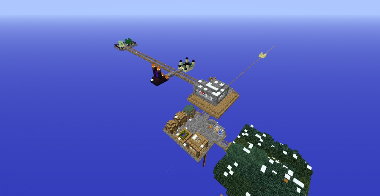 My sky block Minecraft Map