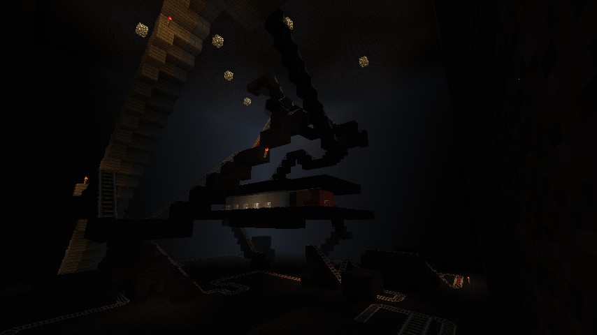 Awesome Space Themed RollerCoaster On StormOfBlocks Minecraft Map